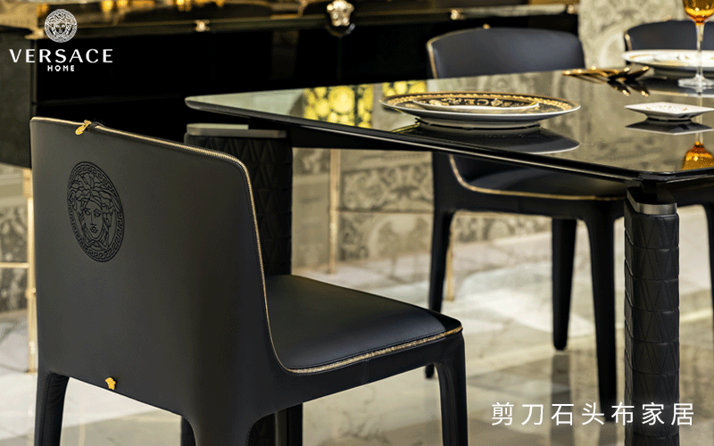 意大利VERSACE HOME进口餐桌 餐椅_剪刀石头布家居